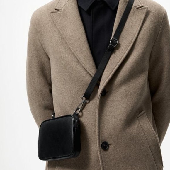 Zara | Bags | Zara Man Embossed Mobile Phone Carrying Case Black | Poshmark